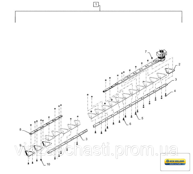 Купить Гайка сегмента NH, М6х1,0 гладка 84429102, 14M7303, 1396 ...