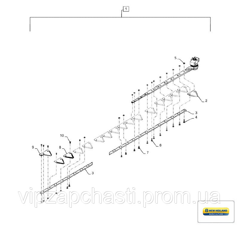 Купить Болт сегмента NH під потай і 6-игранник 87470018 - Запчасти New ...
